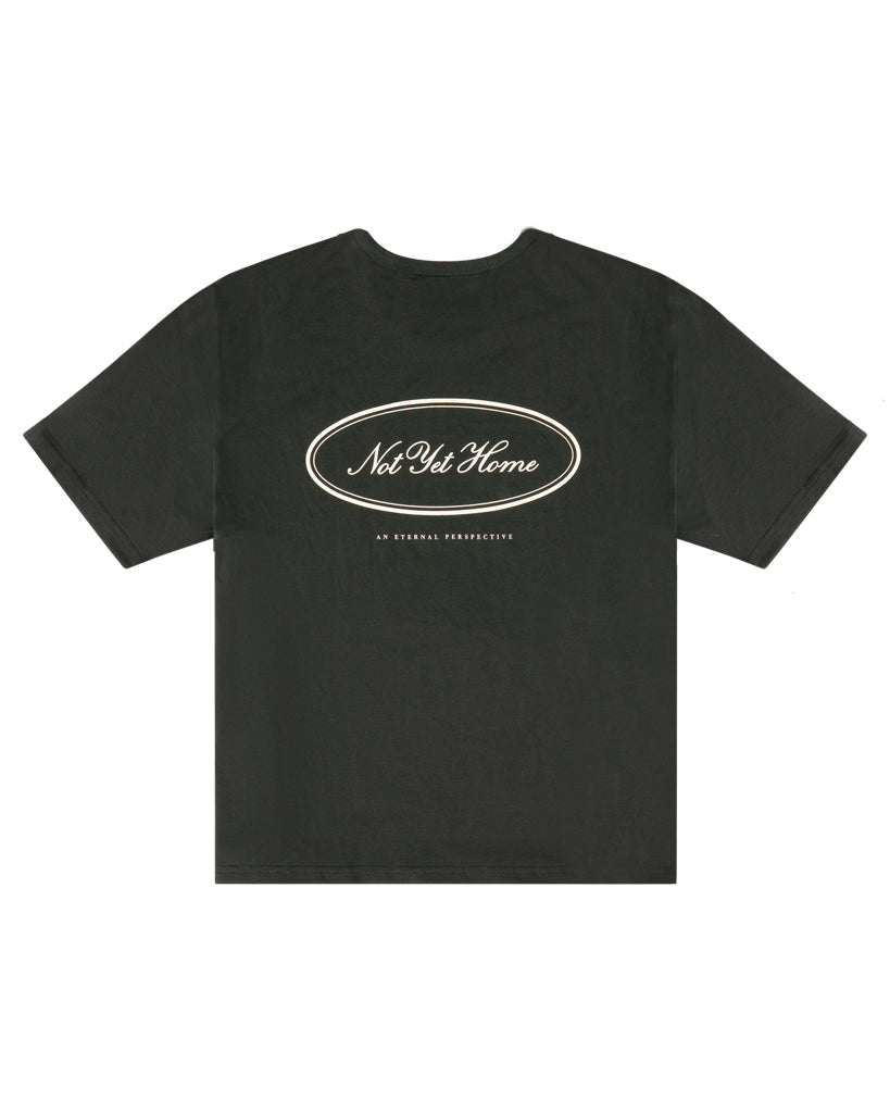 'OVAL LOGO' TEE - SIGNATURE GREEN – NOT YET HOME